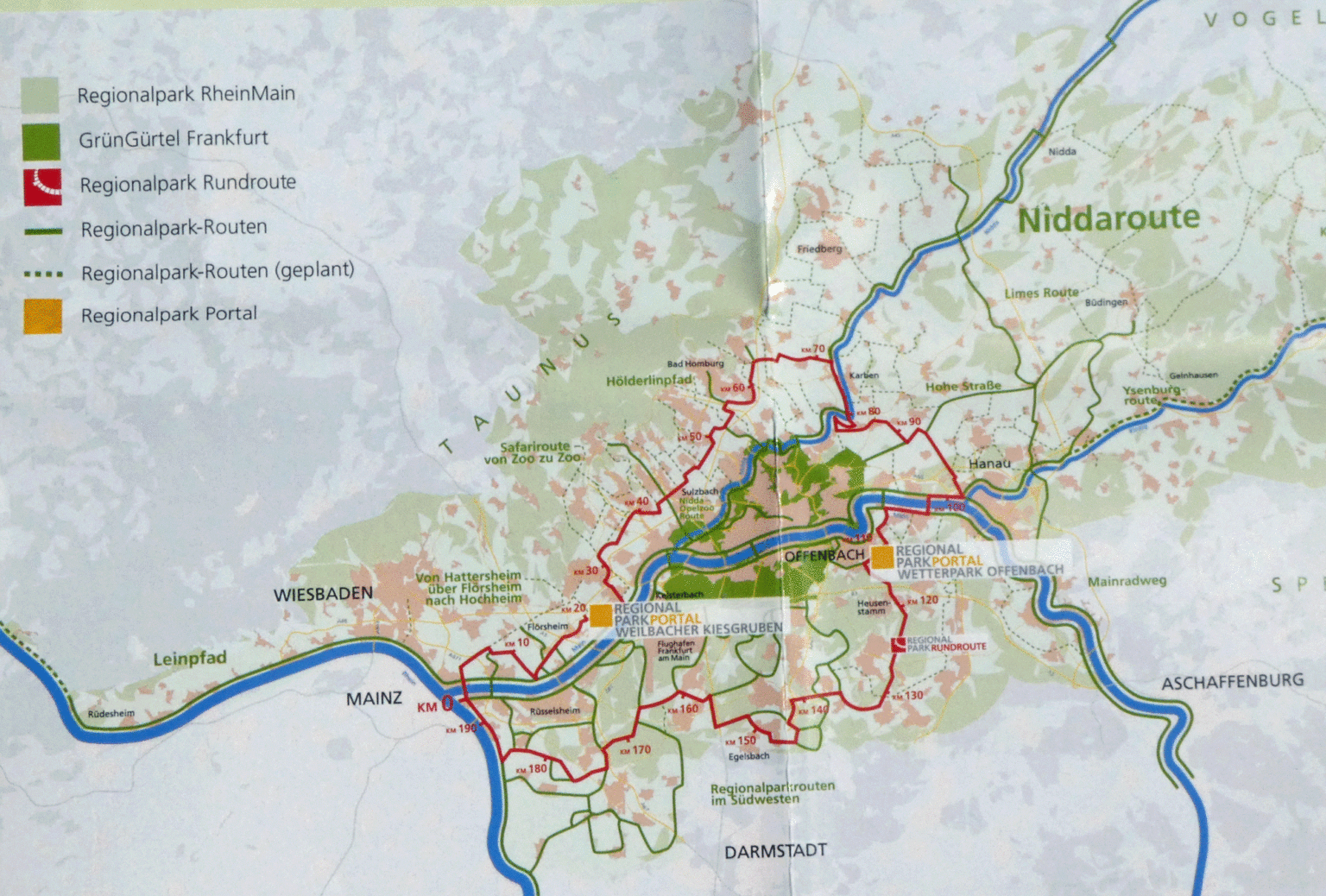 Die Freizeitkarte Nidda-Route wurde neu aufgelegtWetter-Radweg